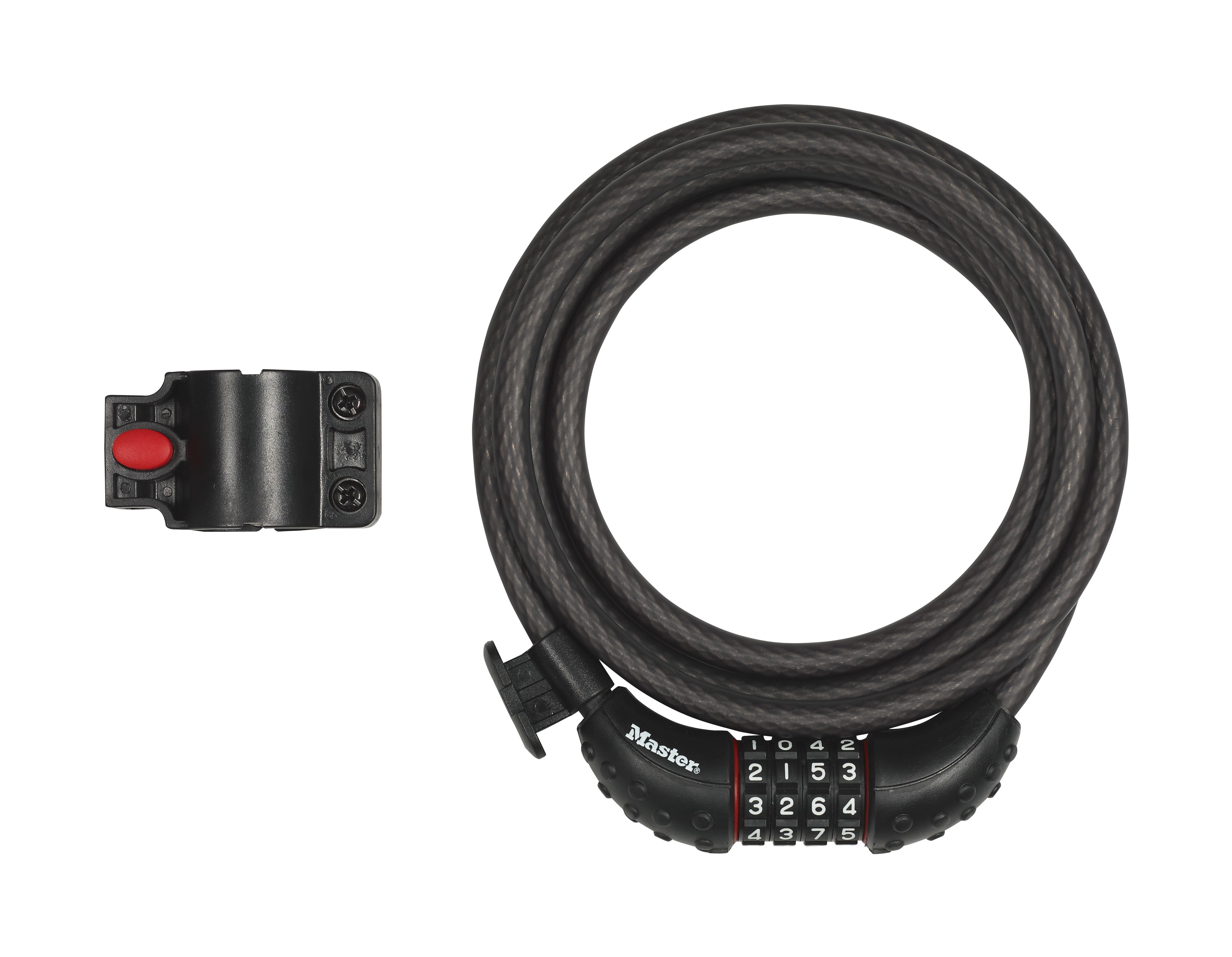 Master Lock Cable Combination Lock 10mm x 1.8m [8120] Black – The Bike ...